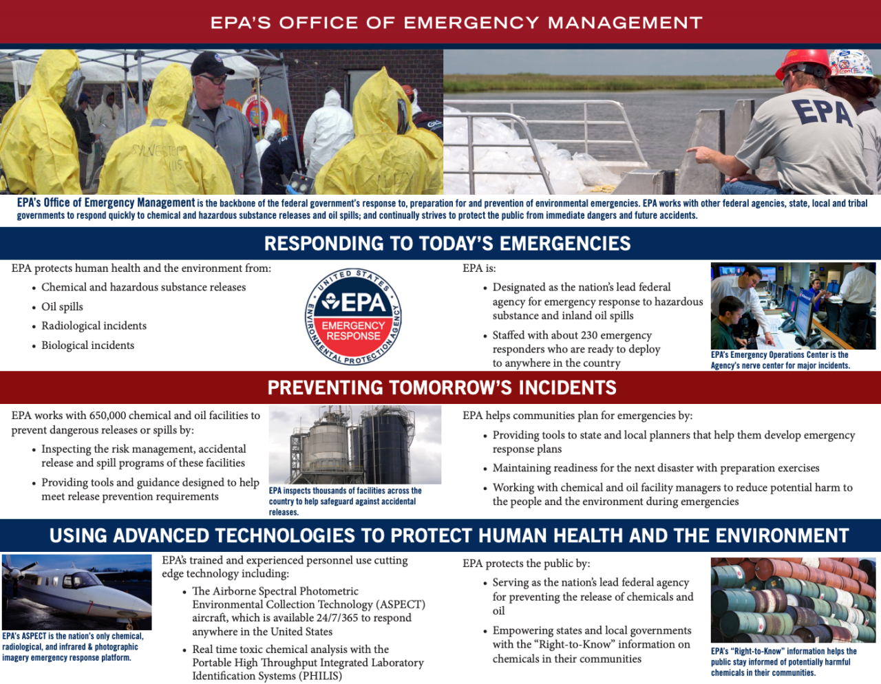Federal Agency Emergency Response Roles | Tribal Lands Assistance Center